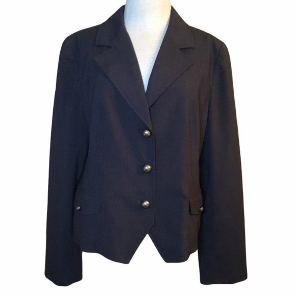 Judith Hart Conventional Three Button Blazer 14 - Gem